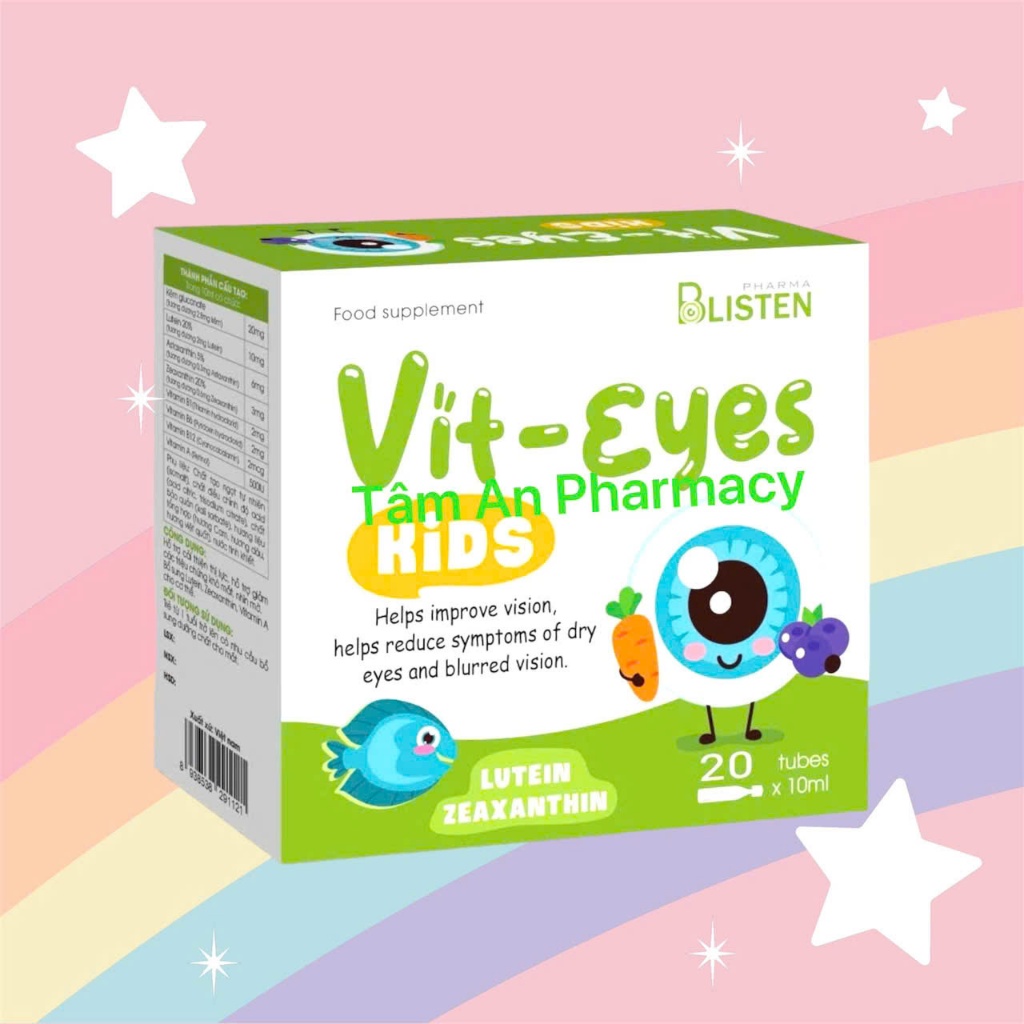 Siro Uống Bổ Mắt Trẻ Em Vit-Eyes Kids, Bổ Sung Lutein Zeaxanthin Cải ...