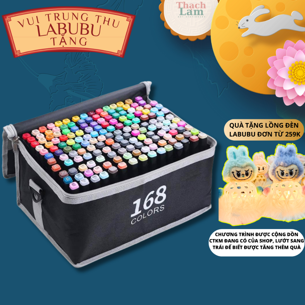 [Tặng 12 cây marker] Bút Màu Marker Touch 48-60-80-100-168 Cây Chuyên ...