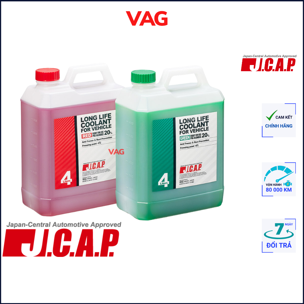 [Japan ] Nước Làm Mát Động Cơ Ô Tô Xanh, Đỏ . Nước làm mát JCAP LLC 20% ...