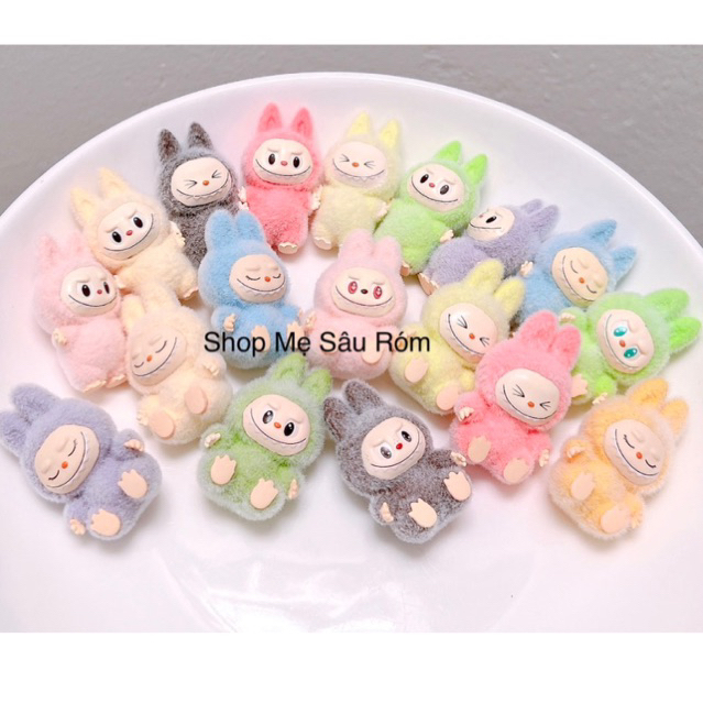 MÔ HÌNH LABUBU Tí Hon VER 1-2 MINI RANDOM 3D Dáng Đứng Ngồi Nhung Bean ...