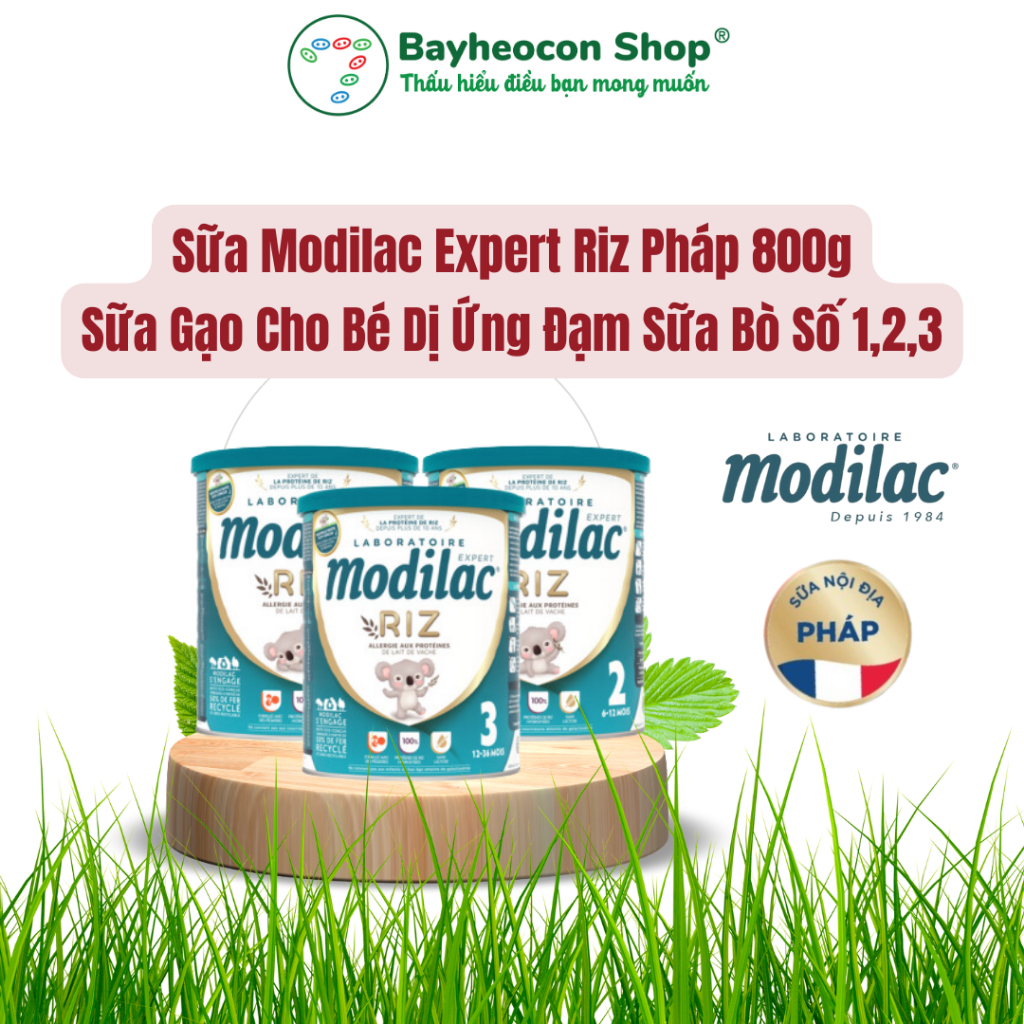 ️ ️ Sữa Modilac Expert Riz Pháp lon 800g cho bé dị ứng đạm sữa bò đủ số ...