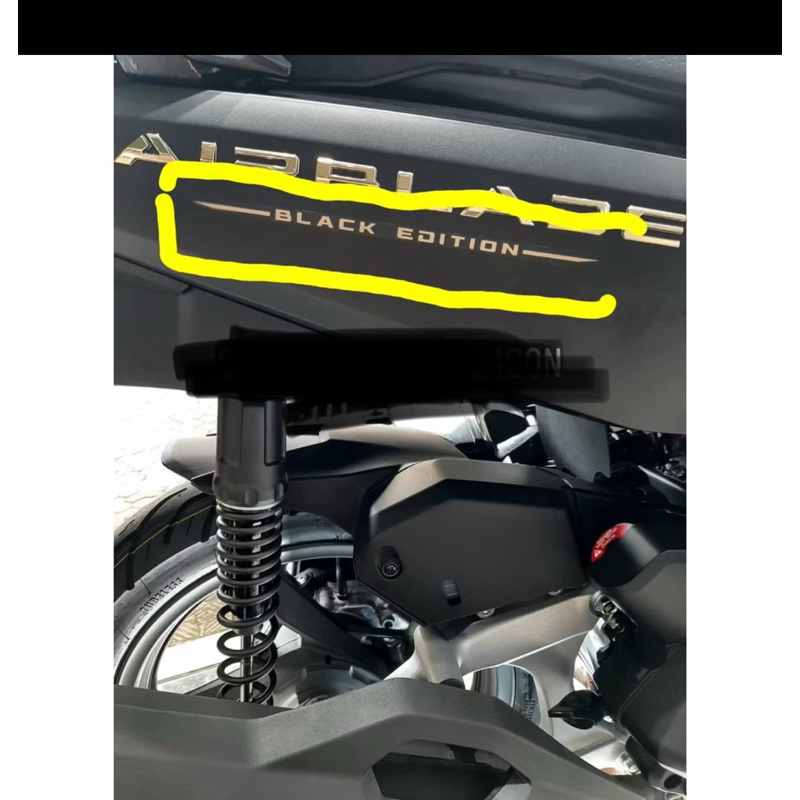 k3a tem ốp sườn ab 125 150 2021-2024 Mác tem Black edition tem sườn xe ...