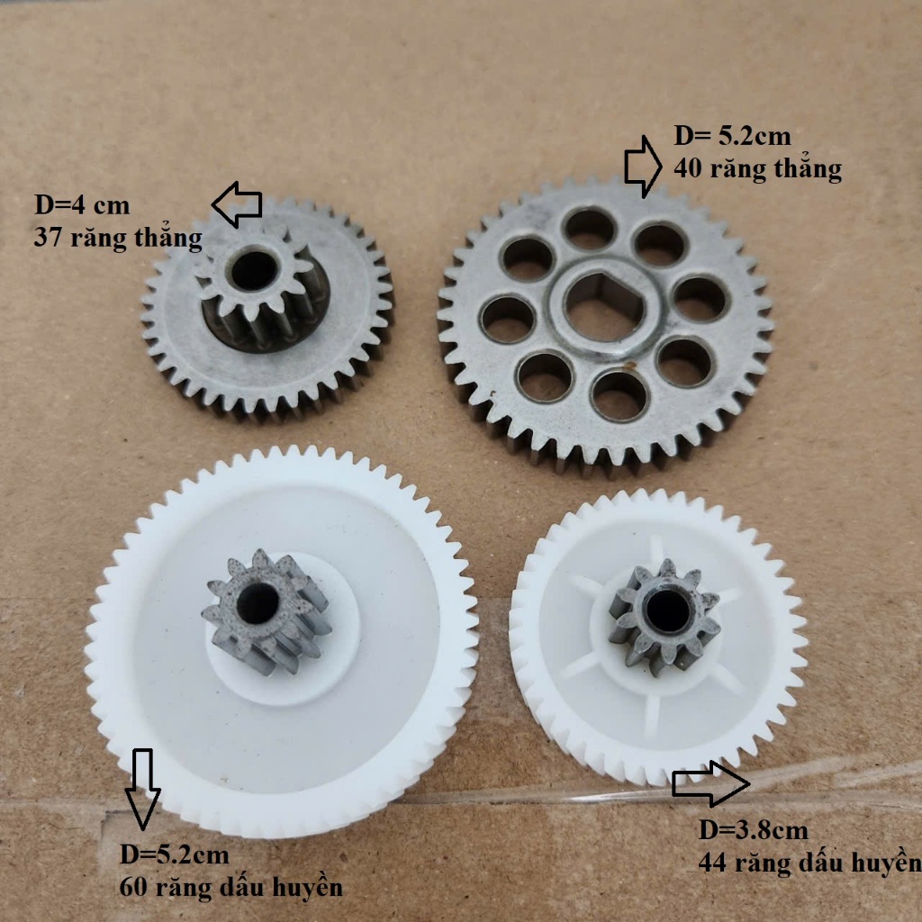 Linh kiện bánh răng nhựa, bánh răng sắt máy ép chậm nineshield kb-f10 ...