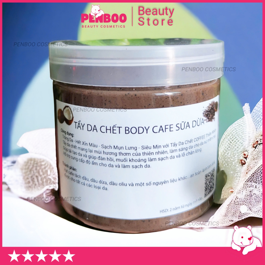 [HŨ 500GRAM] TẨY DA CHẾT BODY CAFE SỮA DỪA | Shopee Việt Nam