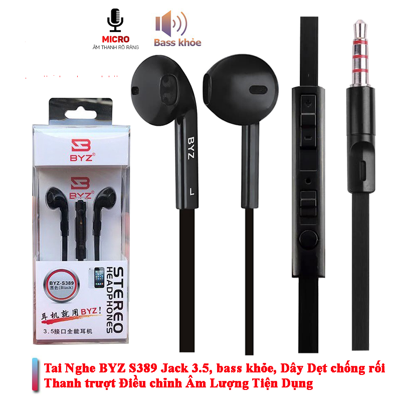 Tai Nghe BYZ S389 s519 - Âm Thanh Hay - Giá Tốt | Shopee Việt Nam