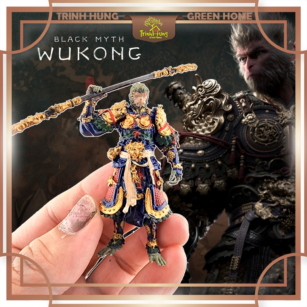 Mô hình Black Myth Wukong, tôn ngộ không vác gậy in 3D sắc nét - trang ...