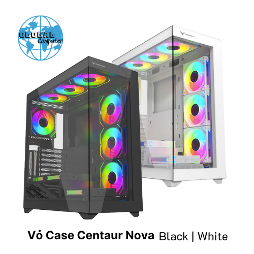 Case Centaur Nova Black | White (ATX, Mid Tower, Màu Đen) | Shopee Việt Nam