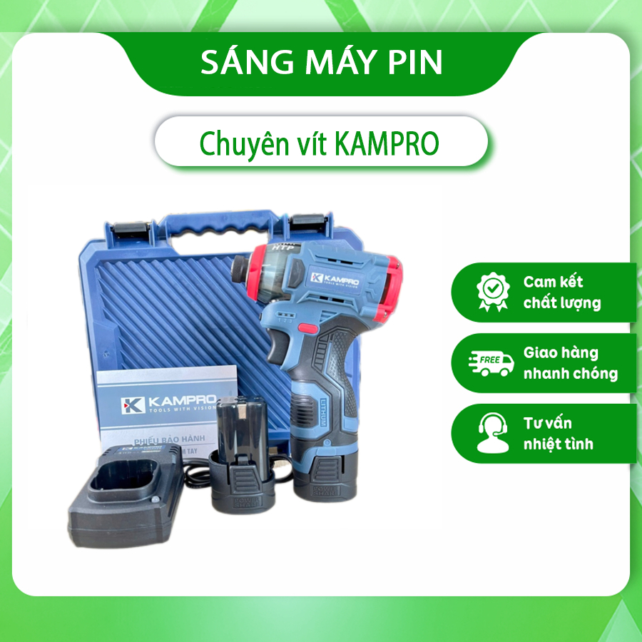 Máy chuyên vít dùng pin 4 Cell KAMPRO 7028 Không Chổi Than, 3 Tốc Độ Có ...