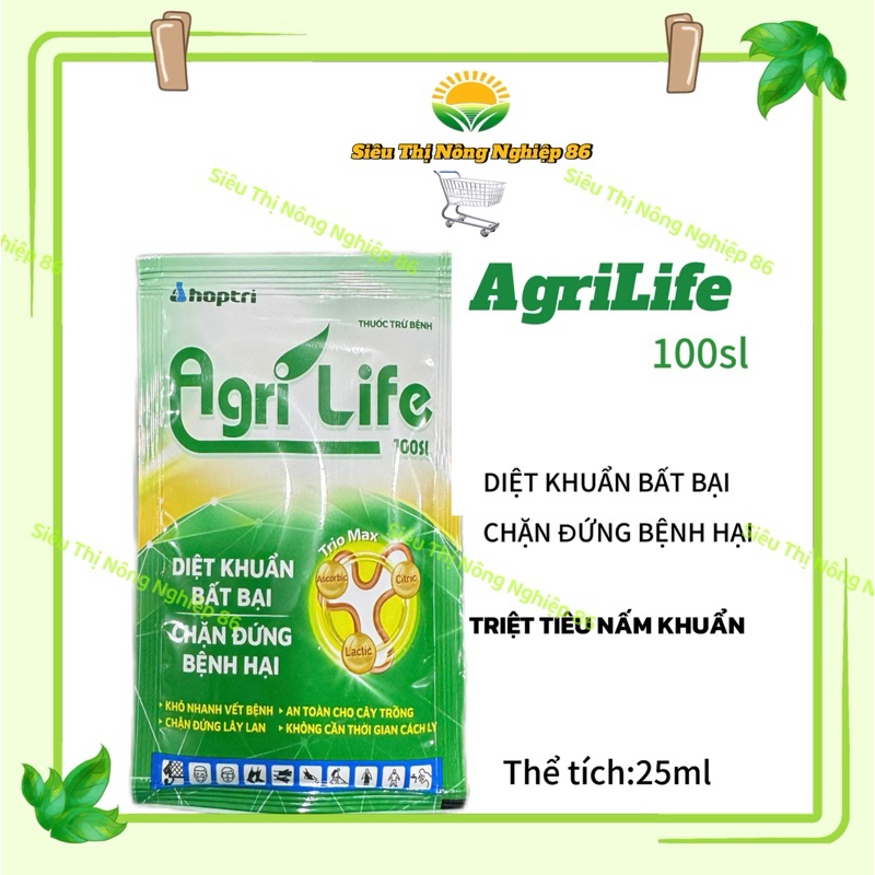 AgriLife 100SL(gói 25ml) quản lí vi khuẩn gây bệnh | Shopee Việt Nam