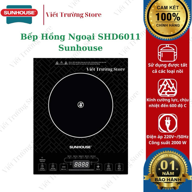 Bếp Hồng Ngoại Sunhouse SHD6011 phím cơ dùng được mọi loại nồi | Shopee ...