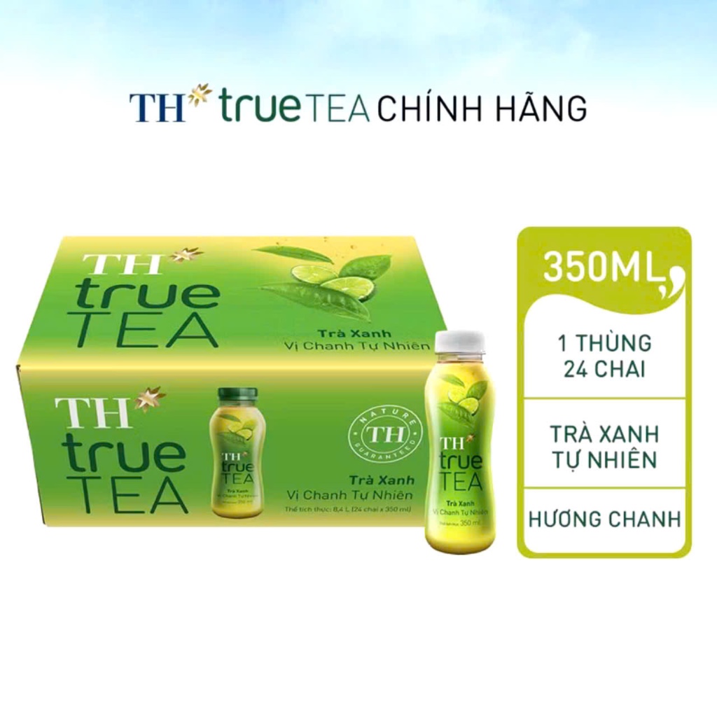 Thùng 24 Chai Trà Xanh TH True Tea 350ml | Shopee Việt Nam