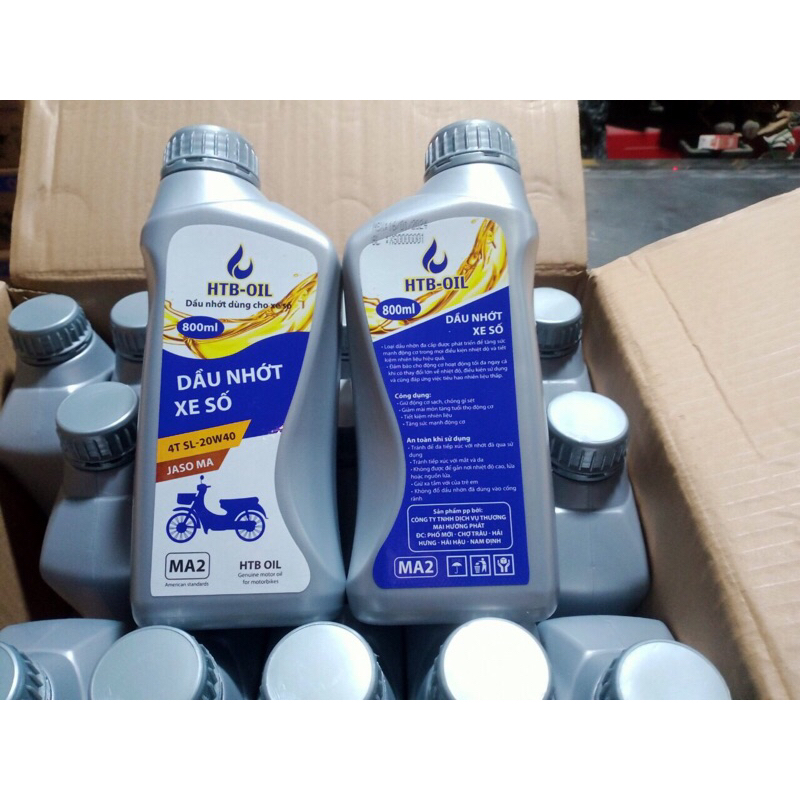 Dầu nhớt xe số HTB-OIL 4T 20W40 800ml | Shopee Việt Nam