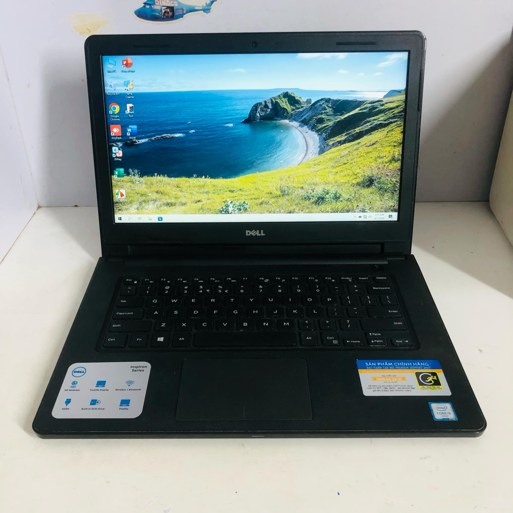 Máy Laptop Dell Inspiron 14 3467 Intel Core i3-6006U, 8GB RAM, 128GB SSD, VGA Intel HD Graphics ...
