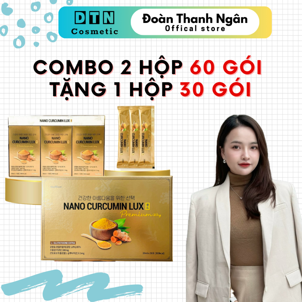 [ COMBO 2 HỘP 60 GÓI TẶNG 1 HỘP 30 GÓI ] Nghệ Nano Curcumin MasilRaon Lux Hàn Quốc | Shopee Việt Nam