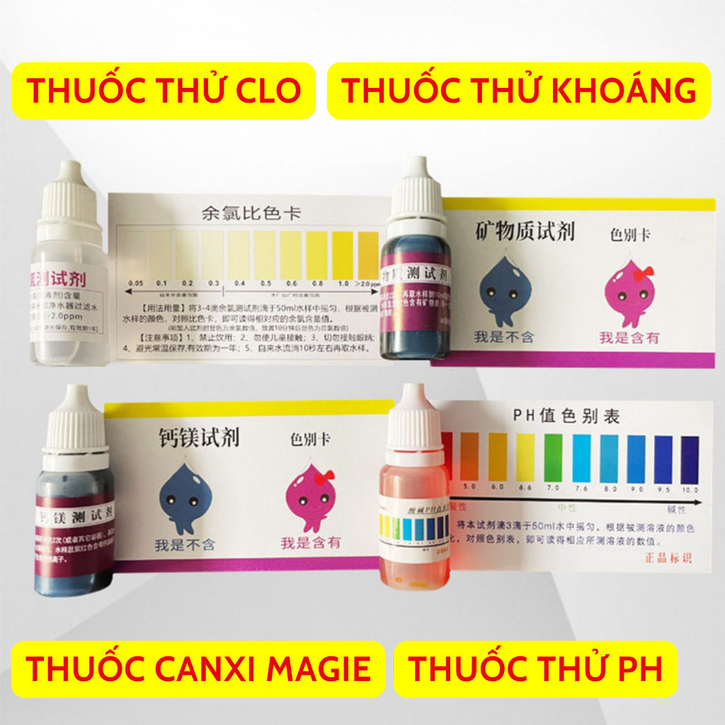 Dung Dịch Thử Clo Dư Trong Nước Máy - Lọ Test Dung Dịch 10ml. | Shopee ...