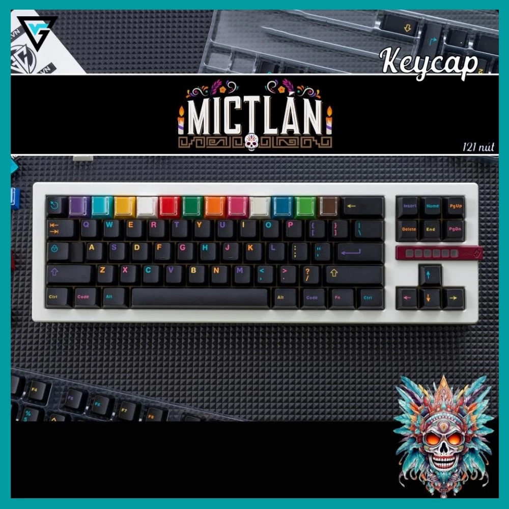 Keycap Mictlan Aifei 121 nút nhựa ABS Doubleshot bản mới - Vietgear.vn