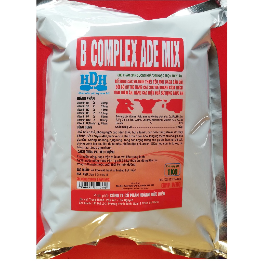 1kg B complex ADE Mix Dạng bột uống bổ sung các vitamin, bồi bổ cơ thể ...