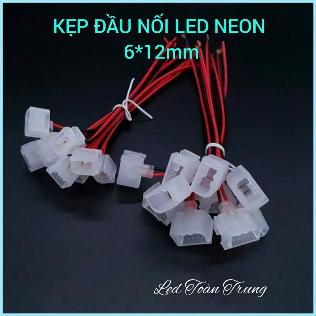 Đầu kẹp nối led Neon 12V bản 6x12mm không cần hàn | Shopee Việt Nam