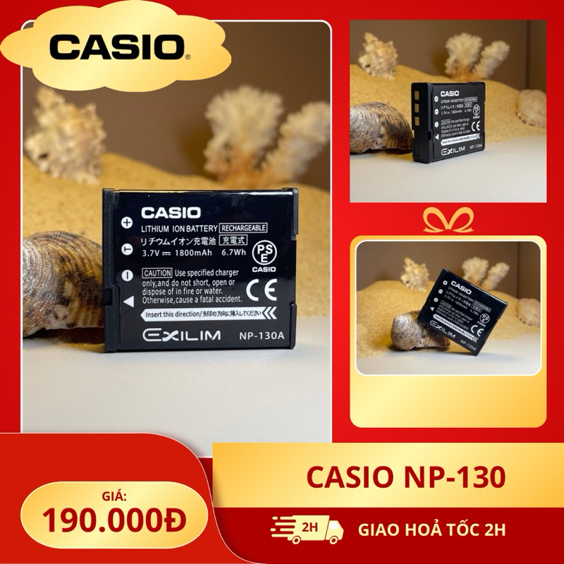 Pin Casio NP-130 sử dụng cho các dòng máy ảnh kỹ thuật số Casio Exilim ...
