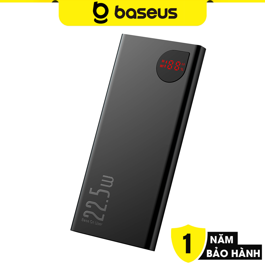 Pin dự phòng sạc nhanh, vỏ kim loại Baseus Adaman Metal Digital Display Quick Charge Power Bank ...