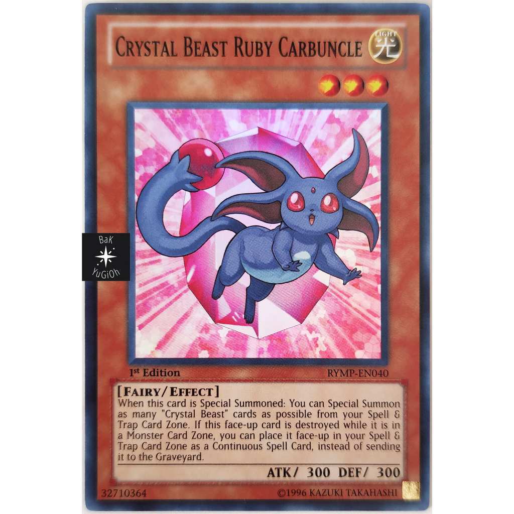 [BaK Yu-Gi-Oh!] Crystal Beast Ruby Carbuncle |EN| Super Rare / Common ...
