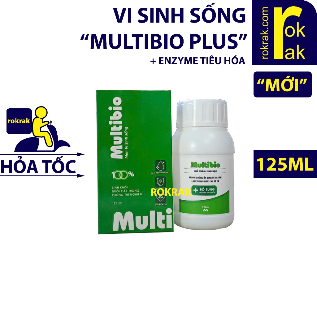 MULTIBIO PLUS MỚI / Extra Bio 125ml Extrabio vi sinh tươi cho lọc hồ ...