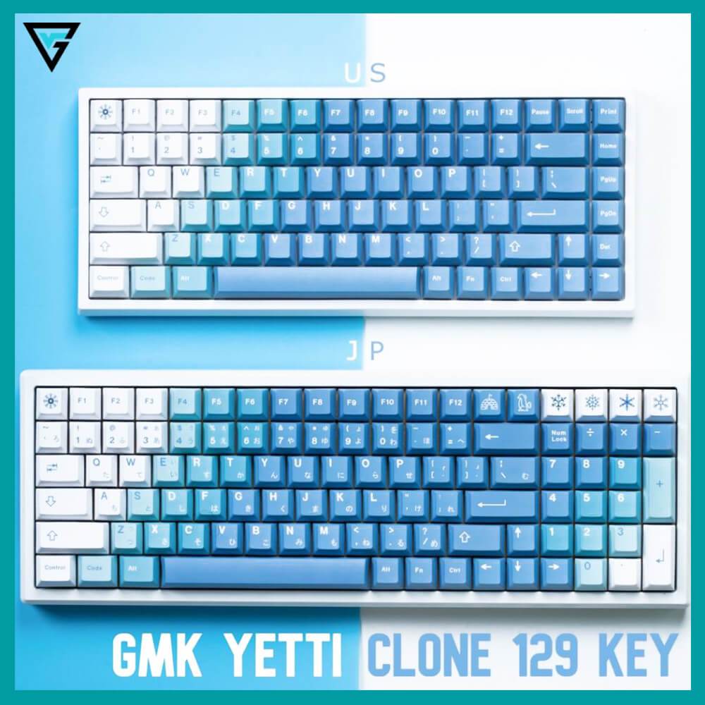 Keycap GMK Yetti Clone 129 nút Profile CHERRY PBT Nhám | Shopee Việt Nam