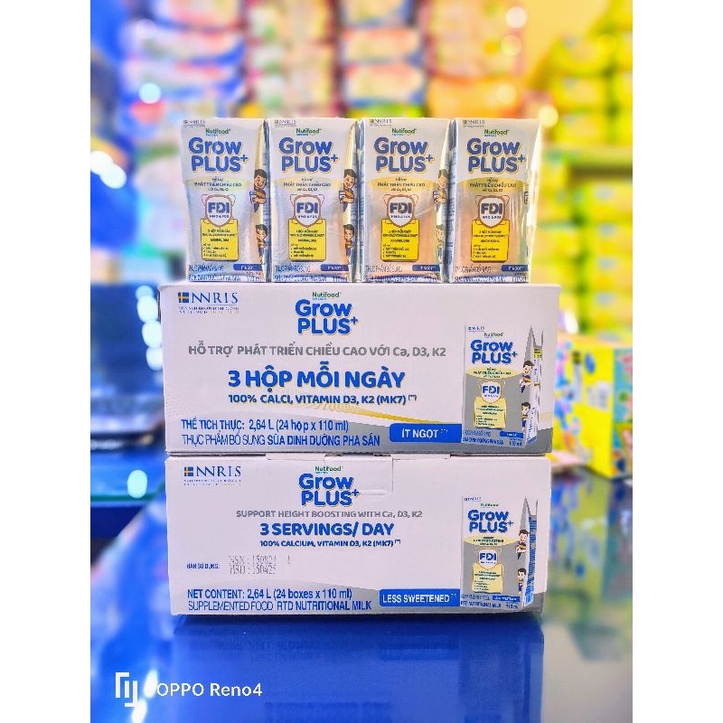 Thùng Grow plus bạc pha sẵn Nutifood tăng chiều cao trẻ từ 1 tuổi (24 ...