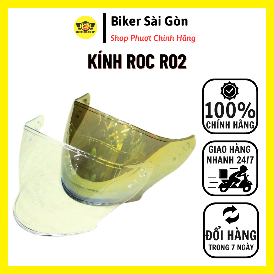 Kính Thay thế Mũ Bảo Hiểm Roc 02 R02 ROC 09 R09 YOHE 878, YOHE 878 PLUS ...