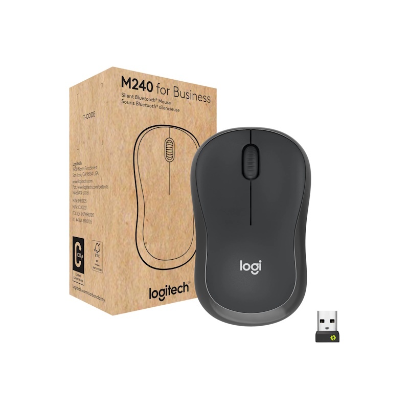 Chuột Bluetooth Logitech M240 Silent Cho Doanh Nghiệp Có USB Logi Bolt - Bảo Hành 2 Năm | Shopee ...