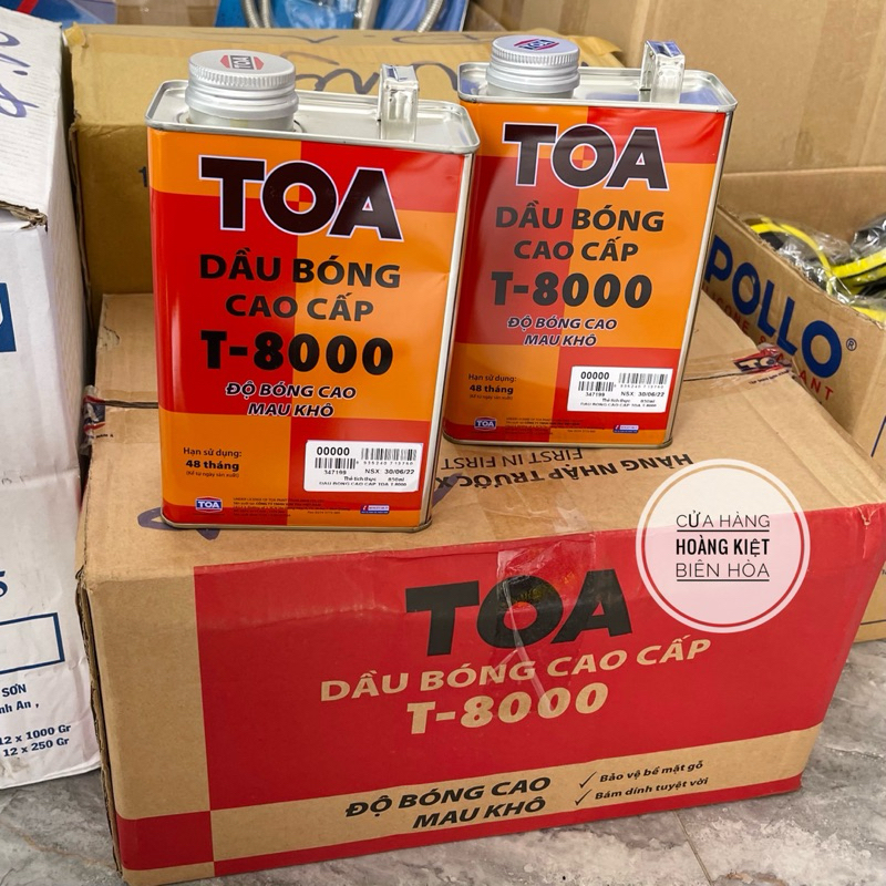 Dầu bóng cao cấp TOA T-8000 Lon 850ml | Shopee Việt Nam