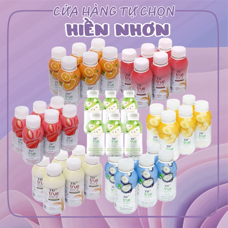 [LỐC 6 CHAI] NƯỚC UỐNG SỮA TRÁI CÂY TH TRUE JUICE MILK - Nước gạo TH True Rice | Shopee Việt Nam