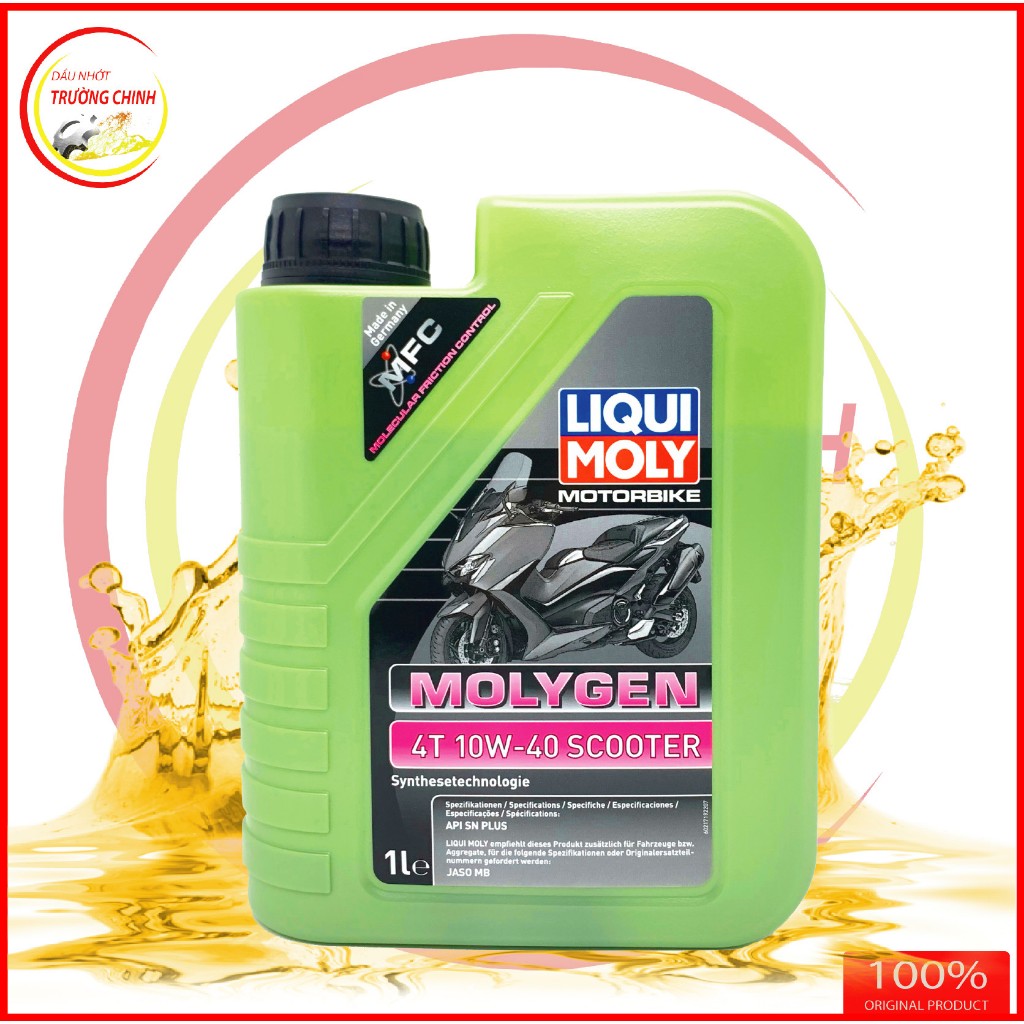 Nhớt Liqui Moly Molygen Scooter 10W40 Tổng hợp 100% chuyên dành cho xe ...