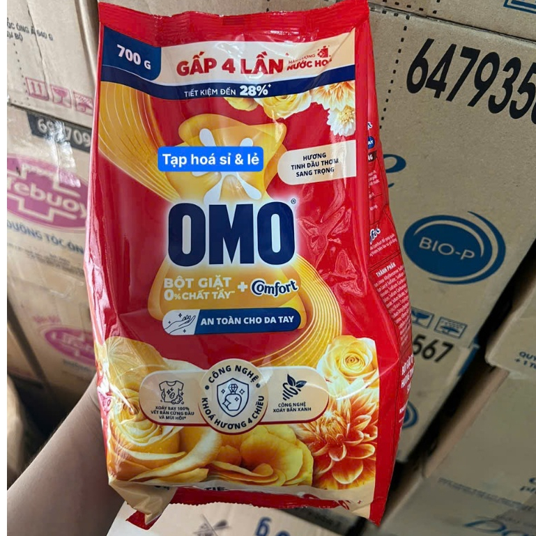 Bột Giặt OMO Comfort Tinh Dầu Thơm (700g) | Shopee Việt Nam