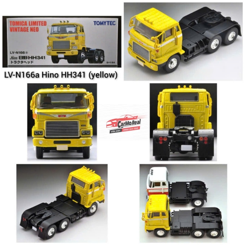 Xe Mô Hình Tĩnh Tomytec Minicar LV-N166a Hino HH341 (yellow) | Shopee ...