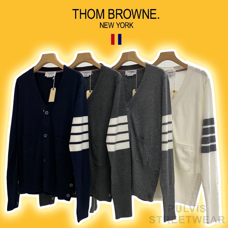 ⚡️[Mirror Quality] - Áo khoác Cardigan TB THOM BROWNE Stitch Ragkan 4-Bar Chất Liệu Vải Len Cao ...