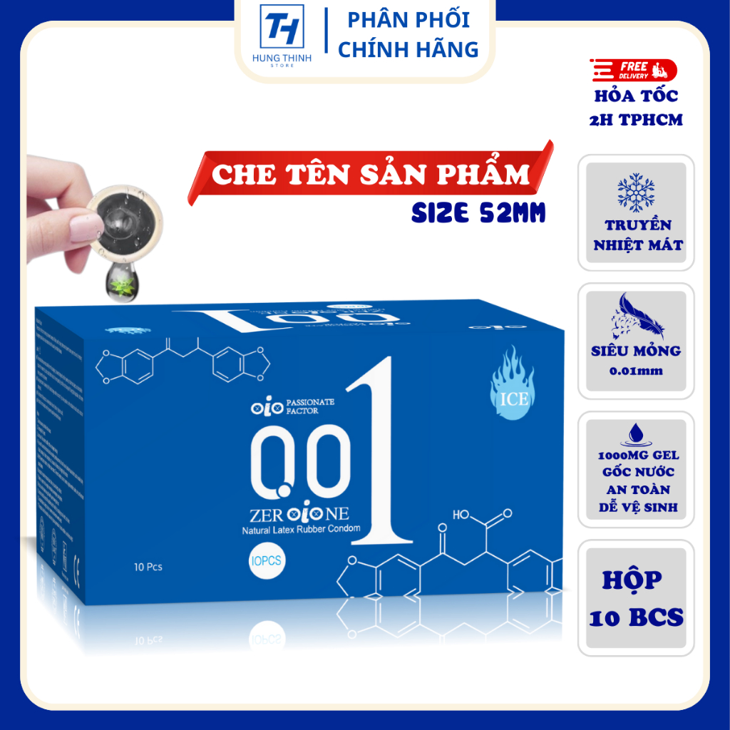 Bao cao su 001 OiO siêu mỏng, bcs xtoy gân gai nhiều gel kéo dài thời ...
