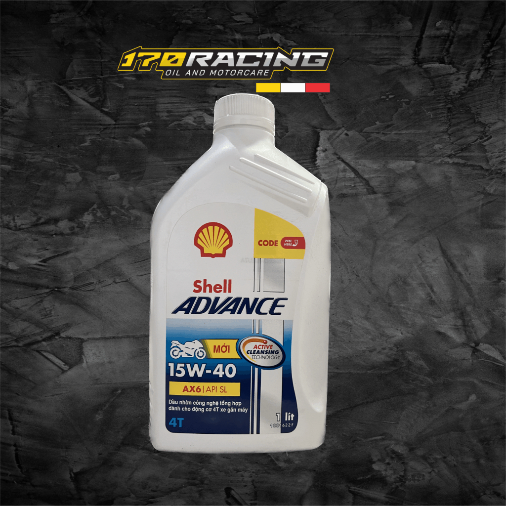 (HCM) Nhớt Xe Số SHELL ADVANCE 15W-40 AX6 | API SL Công Nghệ ACTIVE ...