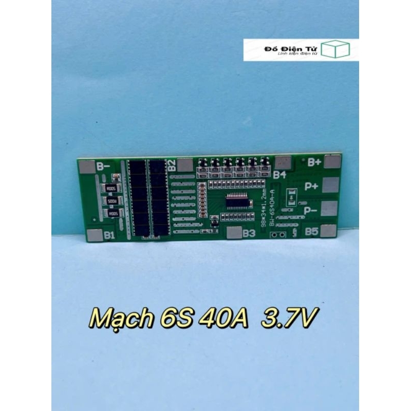 Mạch 6S 40A sạc và bảo vệ pin 18650 ,sử dụng cho pin 6S | Shopee Việt Nam