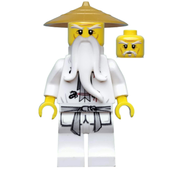 [Minifigure njo064] Wu Sensei - Pearl Gold Hat-mô hình nhân vật lego ...