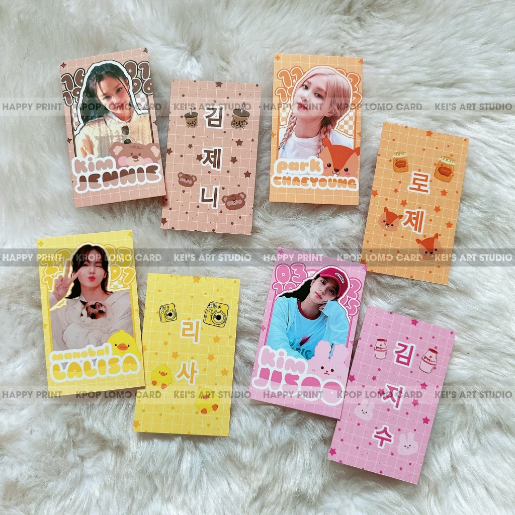 [GIÁ GOM] Set 100 card des Blackpink - thẻ ảnh thiết kế Rosé, Lisa ...