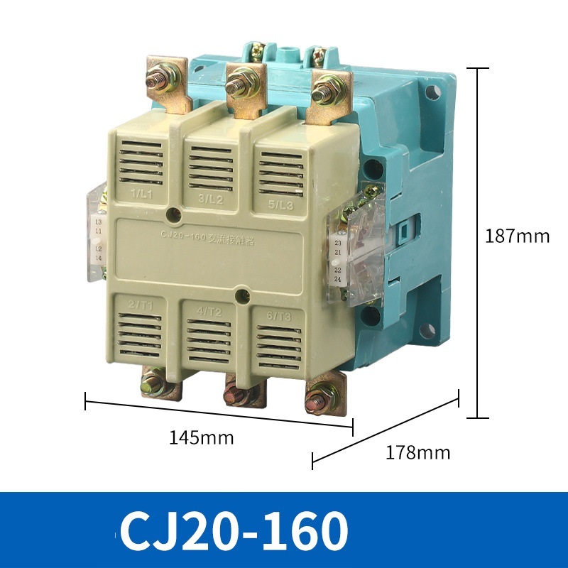 Contactor CJ20, CJ40- 250A - khởi động từ 3 pha 100A, 160A,200A, 250A, 400A - Contactor | Shopee ...