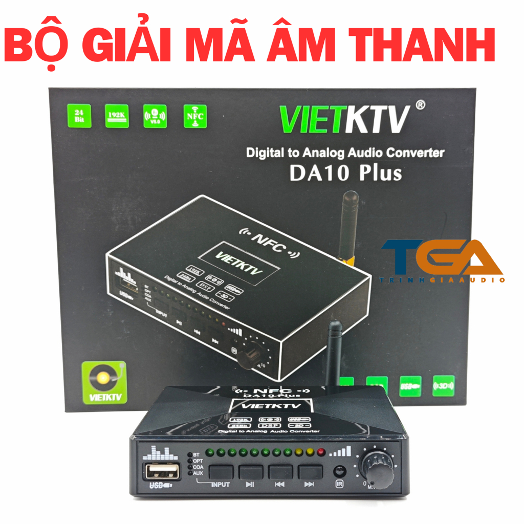 Bộ chuyển đổi âm thanh optical sang AV VIETKTV DA10 Plus.Model mới DA10 ...
