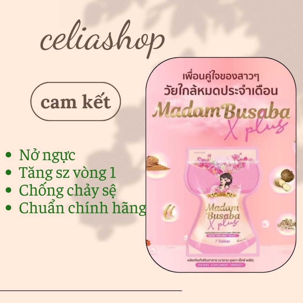 Viên uống tăng vòng 1 Madam busaba nở ngực tăng vòng 1 săn chắc, chống ...