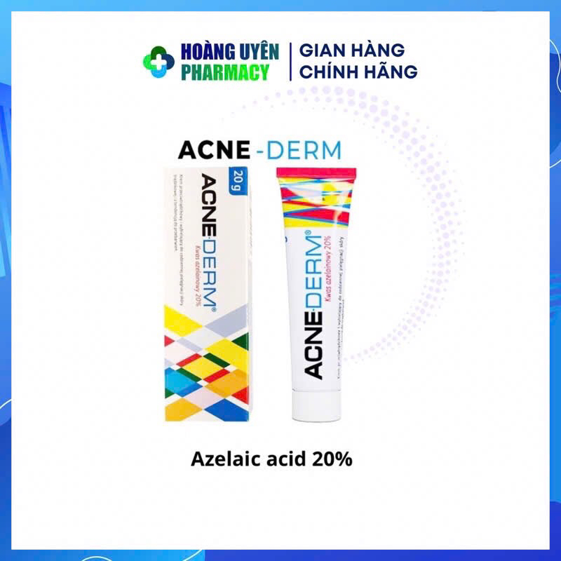 Kem bôi dưỡng sáng giảm mụn Acne Derm 20g (Acid azelaic 20% - Acnederm ...