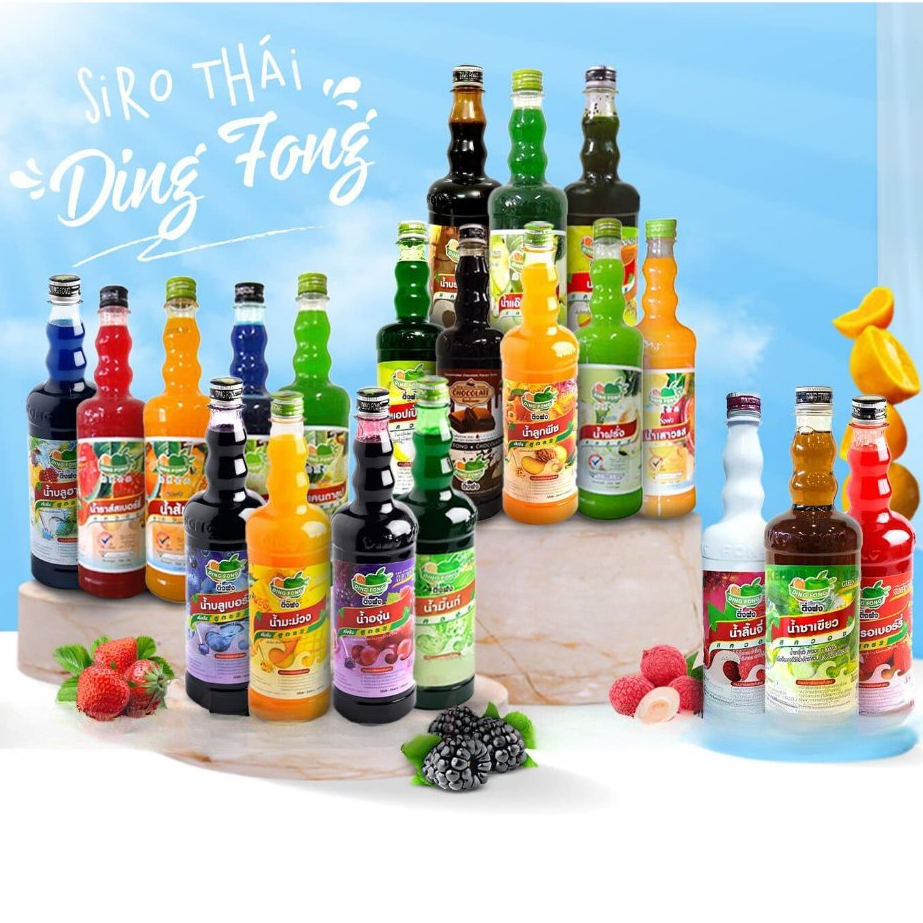 Siro Trái Cây Thái Lan Ding Fong - 760ml ( nhiều mùi vị ) | Shopee Việt Nam