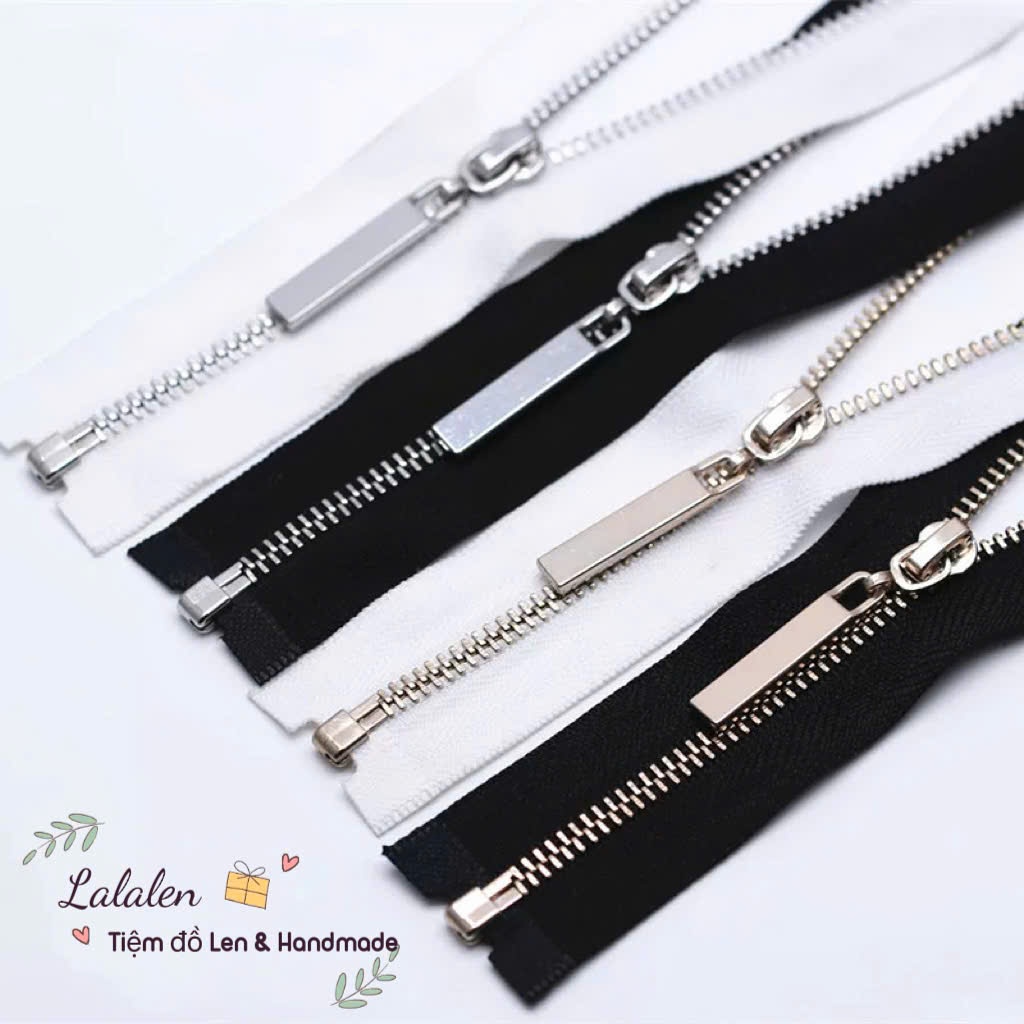 Dây Khoá Kéo Zipper Đen Trắng | Shopee Việt Nam