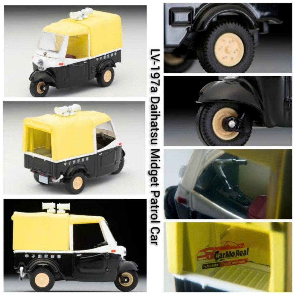 Xe Mô Hình Tĩnh Tomytec Minicar LV-197a Daihatsu Midget Patrol Car | Shopee Việt Nam