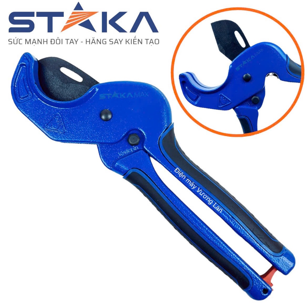 Kéo cắt ống nhựa kiểu nhanh 35mm Staka, dao cắt ống nước PVC, PP, PE ...