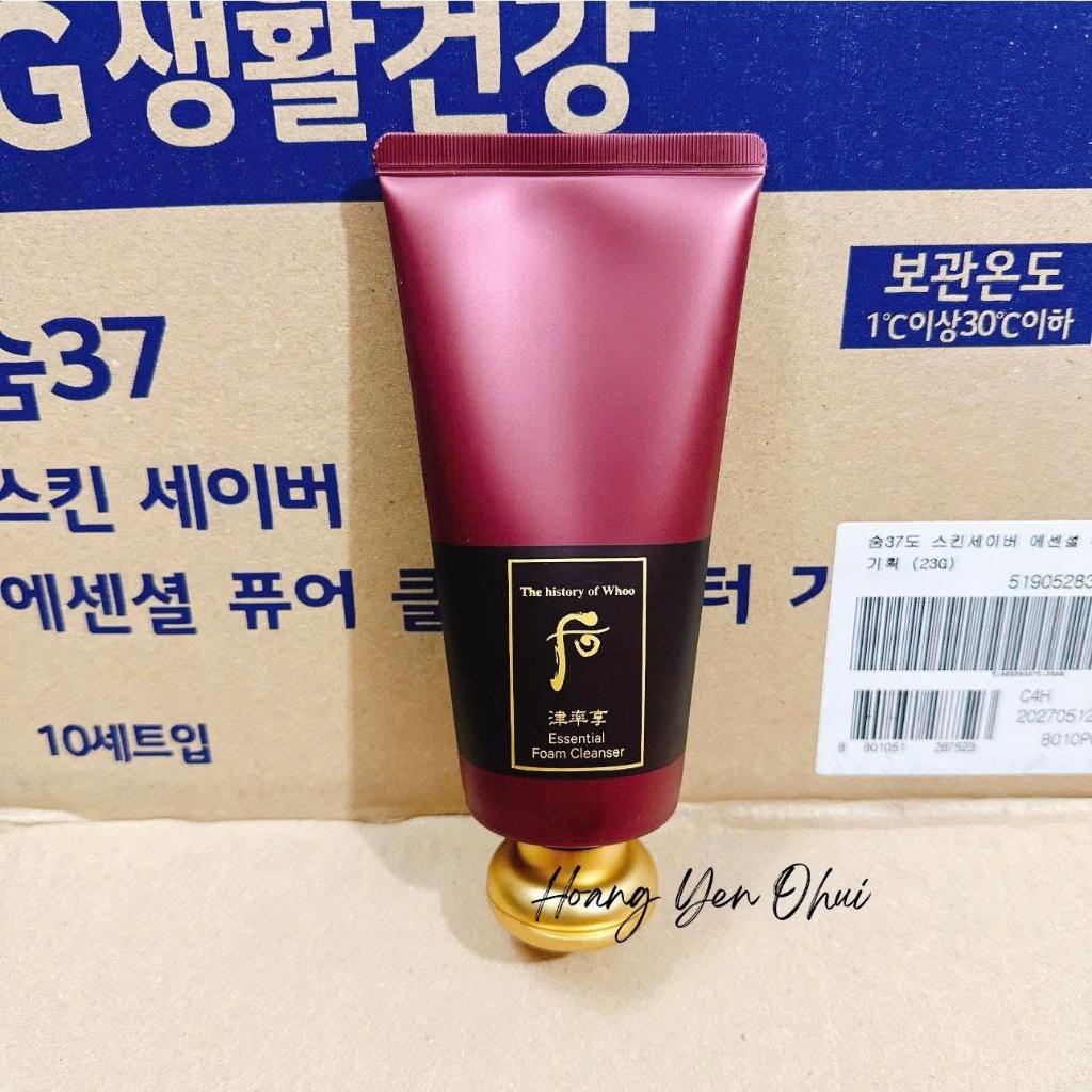 [GIÁ TỐT] Sữa rửa mặt Whoo ĐỎ CHỐNG LÃO HÓA - Whoo Foam Cleanser 180ml TÁCH SET K HỘP | Shopee ...